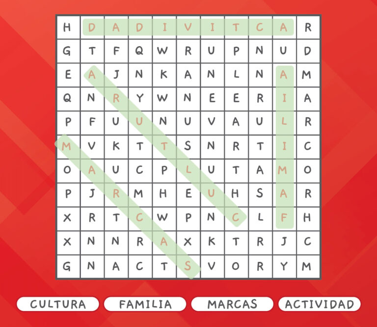 Sopa de Letras – Día de la Mujer - Somos Pronaca